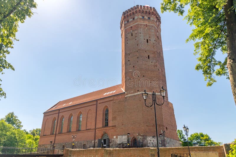 Teutonic Order Castle in Czluchow, Poland Stock Photo - Image of castle ...