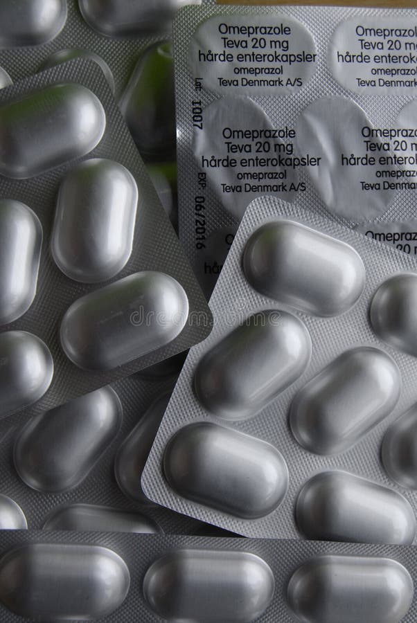 OMEPRAZOLO TEVA 20 MG fotografia stock editoriale. Immagine di economia ...