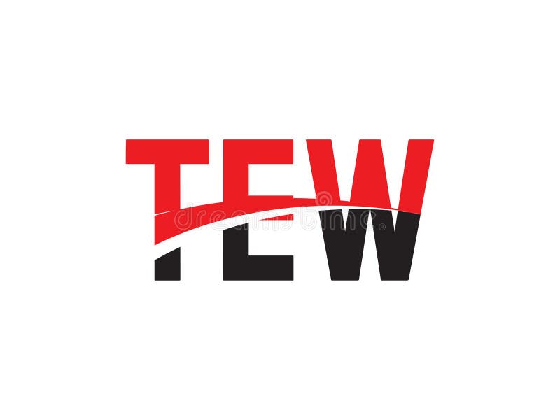 TEW Letter Initial Logo Design Vector Illustration Stock Vector ...