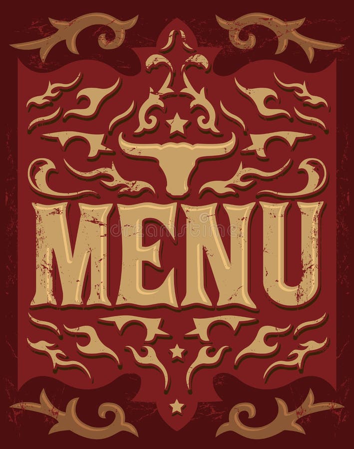 Tex Mex Vector Restaurant Menu Design Stock Vector - Illustration of ...