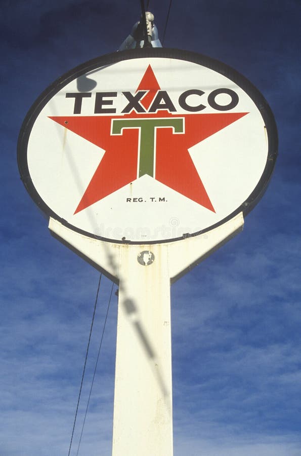 Texaco star brand editorial stock photo. Image of company - 235731258