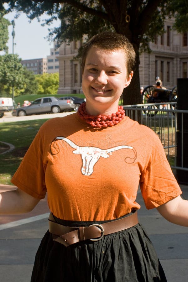 Texan Pro-Choice Protestor editorial image. Image of woman - 31967685
