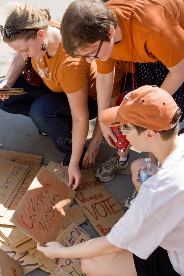 Texan Pro-Choice Protestors Editorial Stock Photo - Image of abortion ...