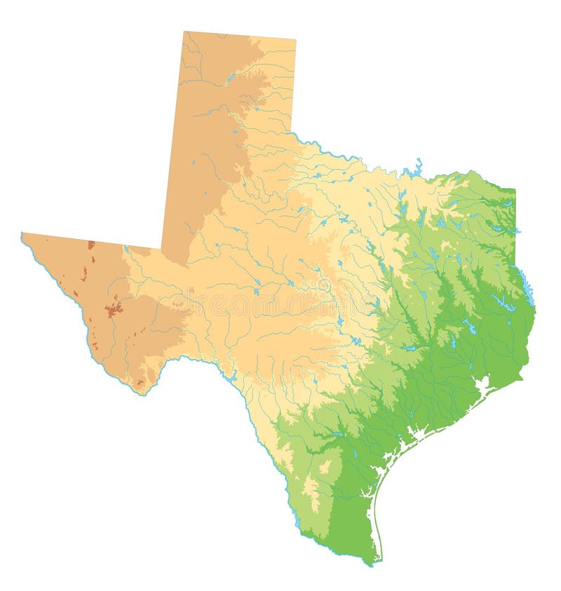 Texas Relief Map Stock Illustrations – 455 Texas Relief Map Stock ...