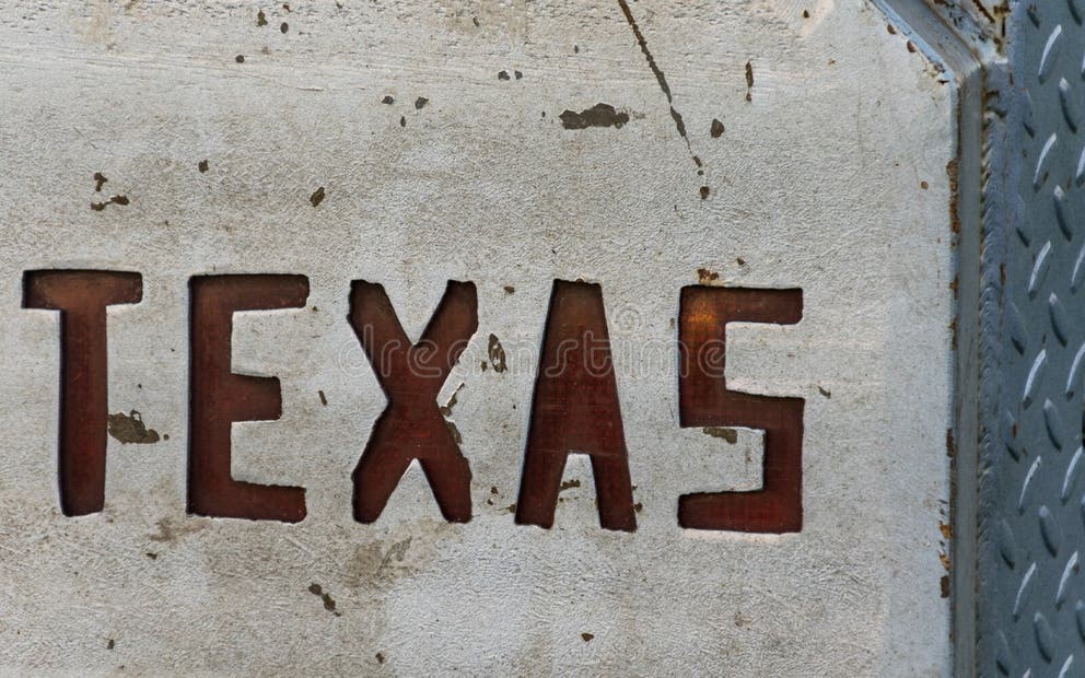 Texas cut out of METAL stock photo. Image of metal, back - 68222956