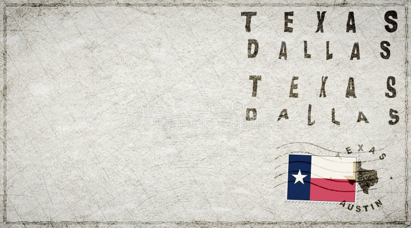 Texas Houston Vintage Mail Envelope Stock Illustrations – 5 Texas ...