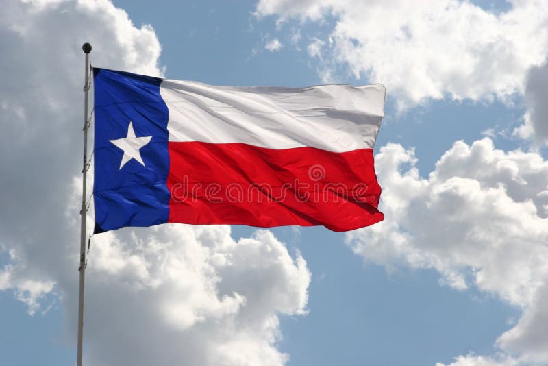 Texas flag stock photo. Image of texas, clouds, flag, longhorn - 2609294