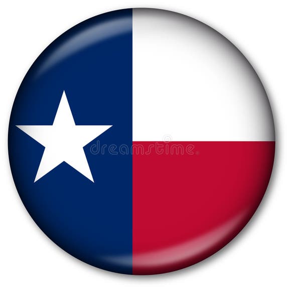 Texas flag button stock illustration. Illustration of baron - 6775872
