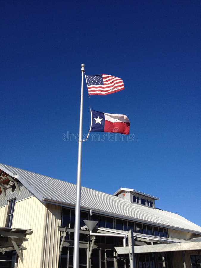 Texas Flag stock image. Image of pole, building, flag - 48294227