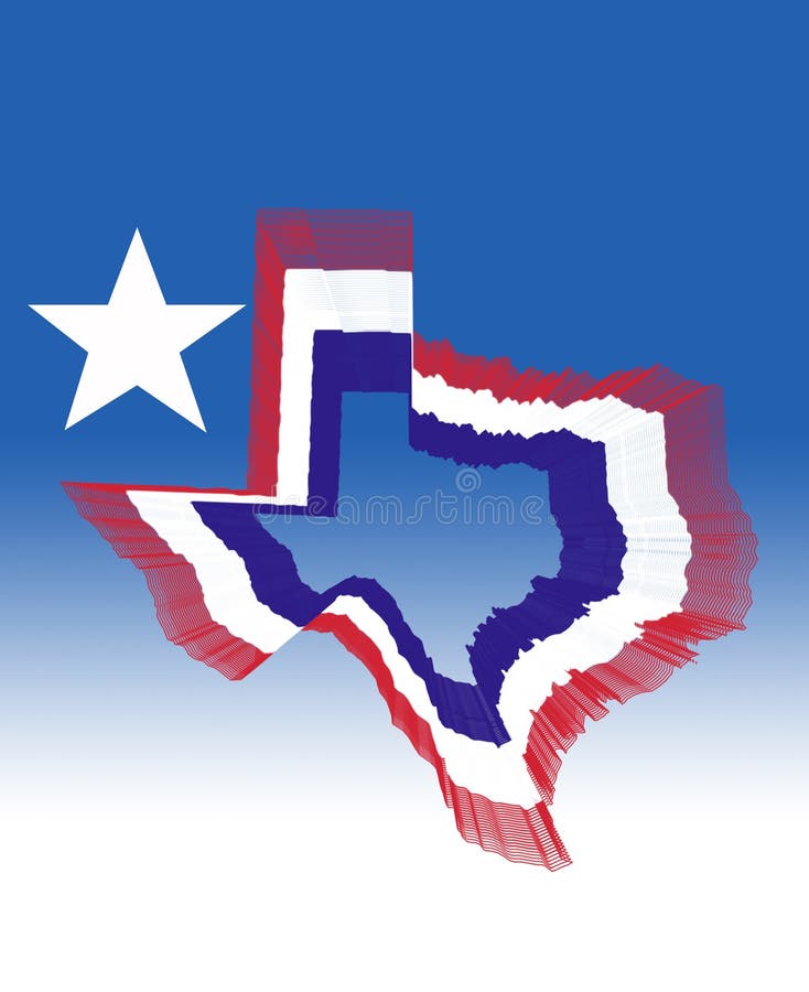 The Texas Flag and Map is the Official Symbol of the State of the ...
