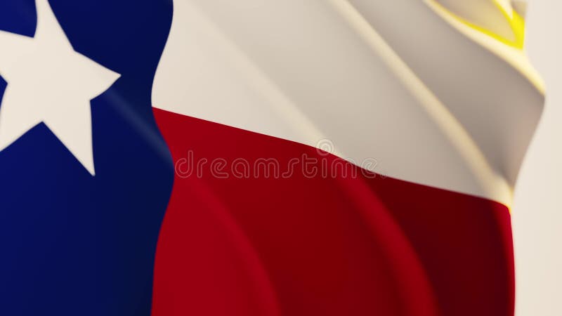 Texas Flag Powerfully Flutters in the Wind Stock Video - Video of ...