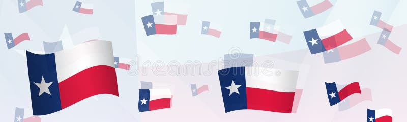 Texas Flag-themed Abstract Design on a Banner. Abstract Background ...