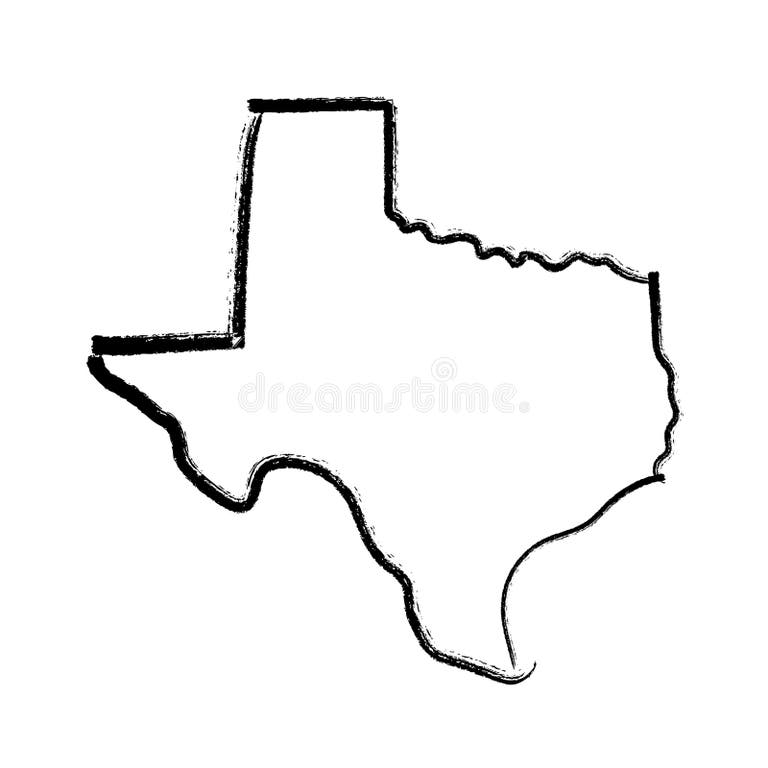 Texas Map Outline Stock Illustrations – 4,507 Texas Map Outline Stock ...
