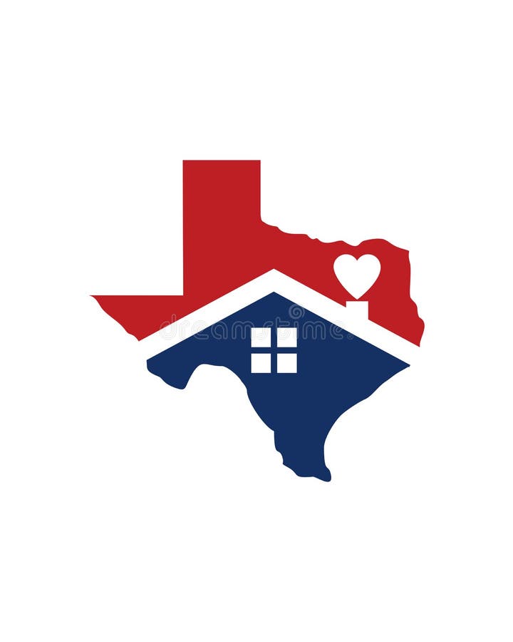 Texas Home Logo, House and Roof Icon Texas Stock Illustration ...