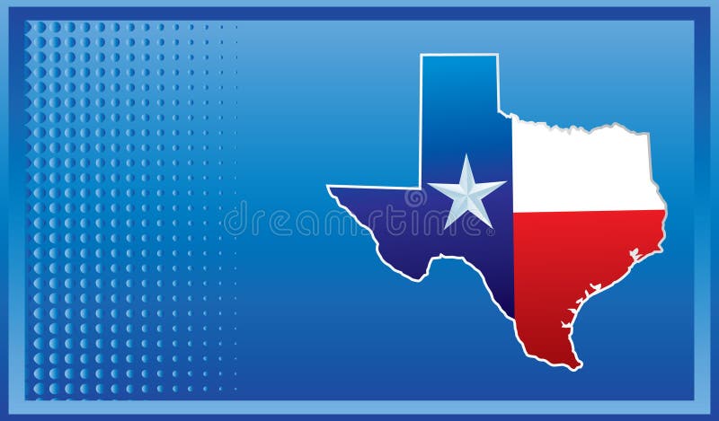 Texas Icon in Red and Blue Star Frame Stock Vector - Illustration of ...