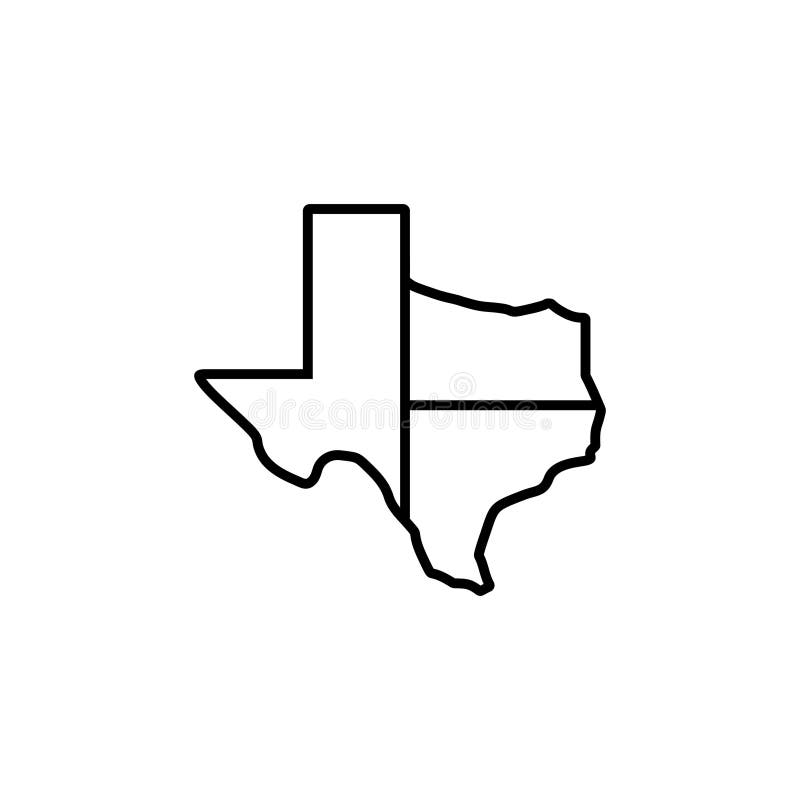 Texas Icon . Texas Sign Symbol Stock Vector - Illustration of outline ...