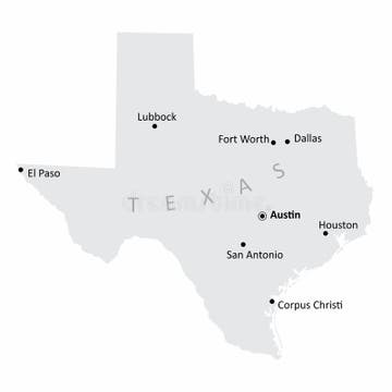 Texas isolated map stock illustration. Illustration of south - 188539518