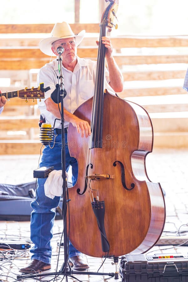 Old Man Doing Music Performance Editorial Photo - Image of cowboy ...