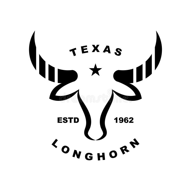 Texas Longhorn, Country Western Bull Cattle Vintage Retro Logo Stock ... Texas Longhorn, Country Western Bull Cattle Vintage Retro Logo Stock ...