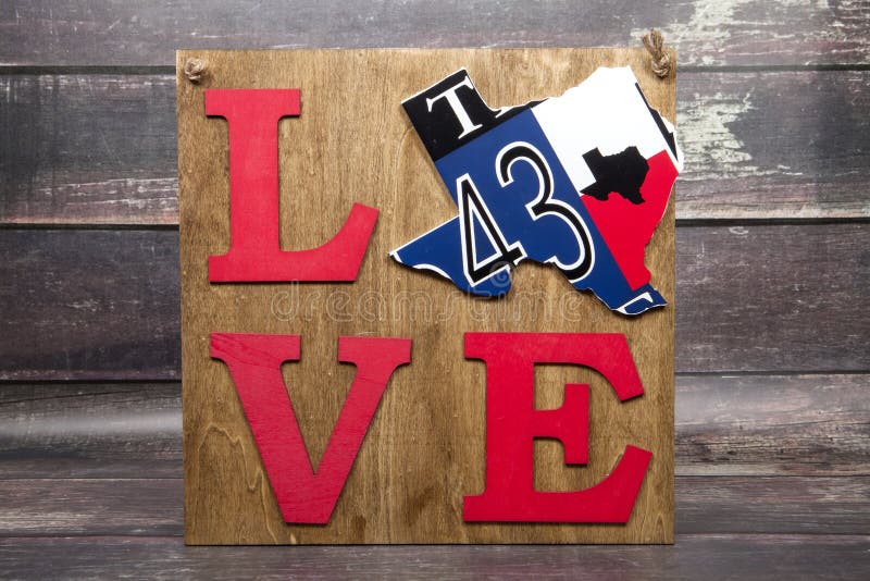 Texas Love stock image. Image of sign, love, wood, decor - 73289461