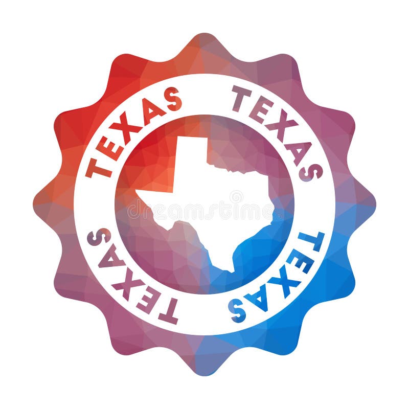 Texas Logo. Map of Texas with Us State Name and. Stock Vector ...