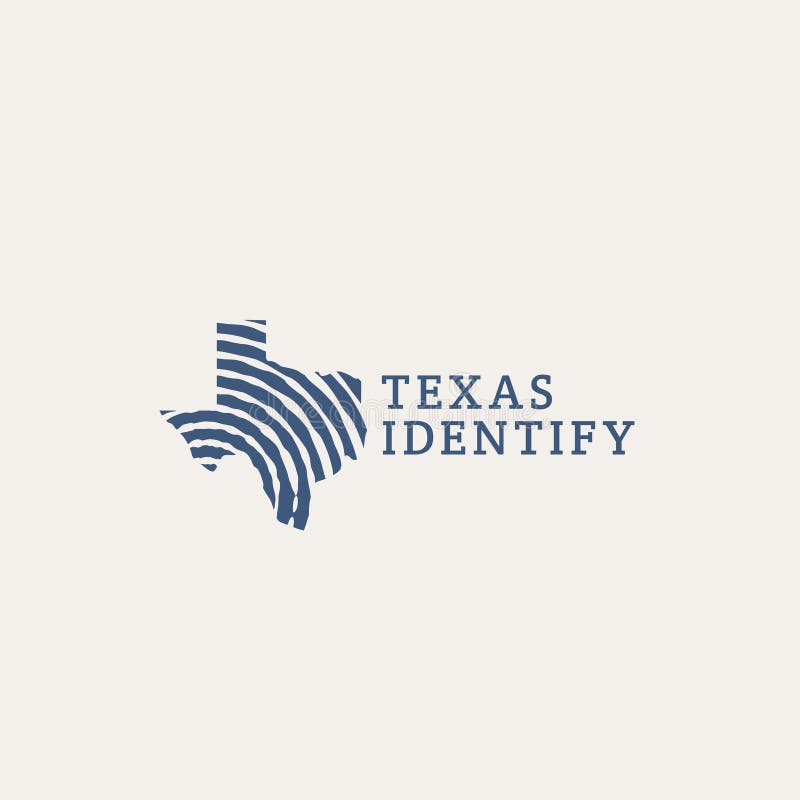Texas Map Identity Logo Design Template Stock Vector - Illustration of ...