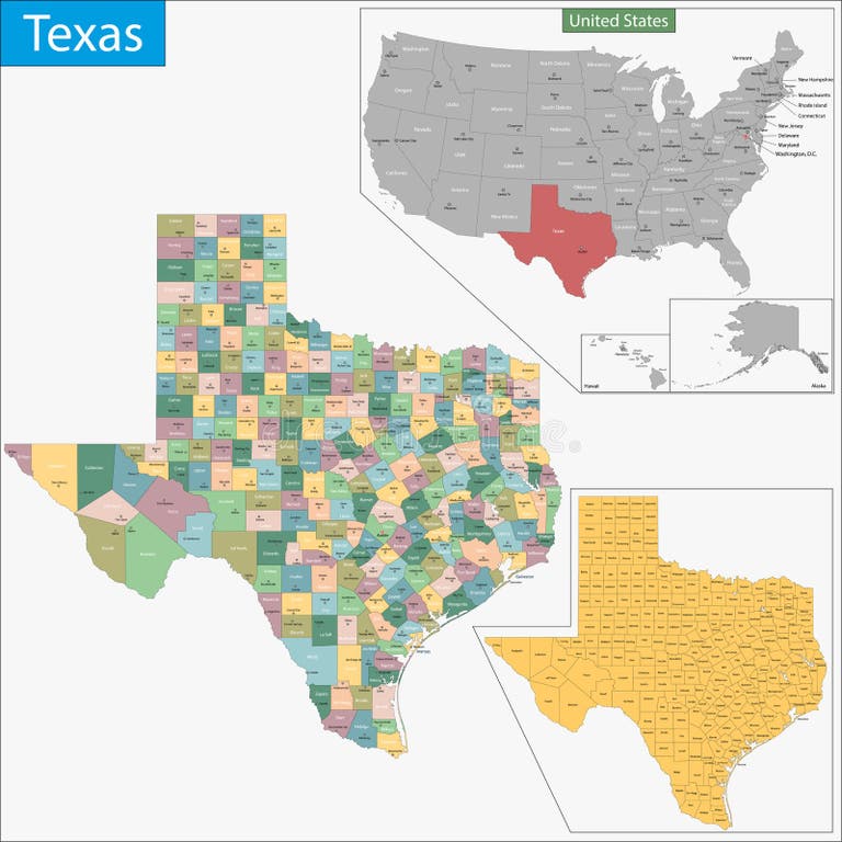 County Map Texas Stock Illustrations – 4,064 County Map Texas Stock ...