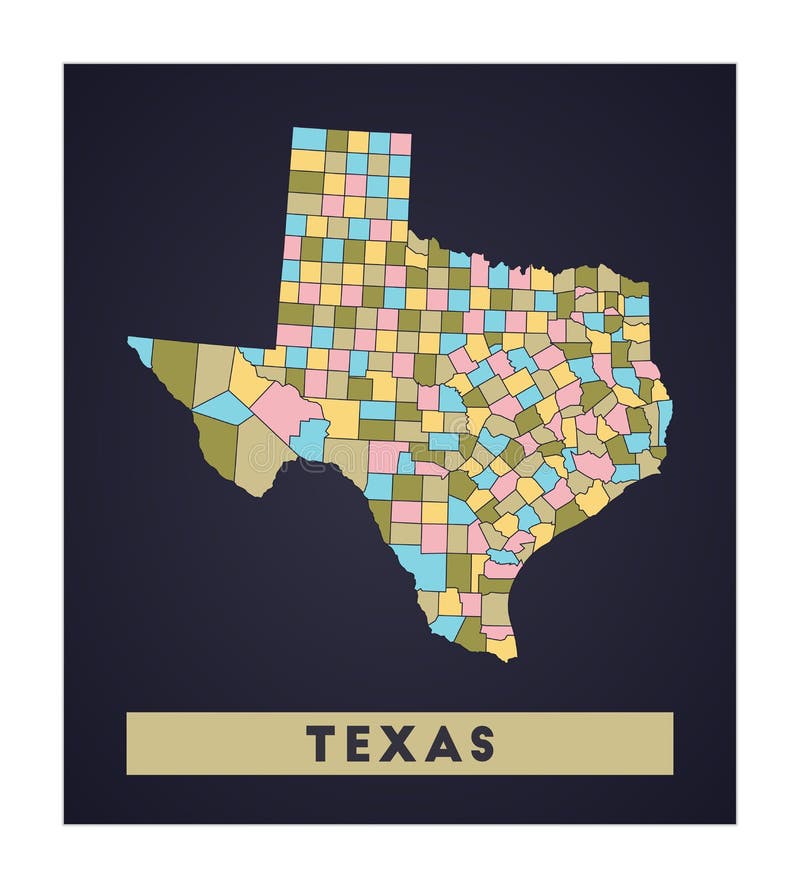 Texas map. stock vector. Illustration of california - 204277768