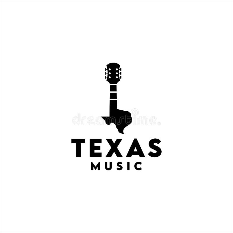 Texas Music Vector Logo Design Abstract Stock Vector - Illustration of ...