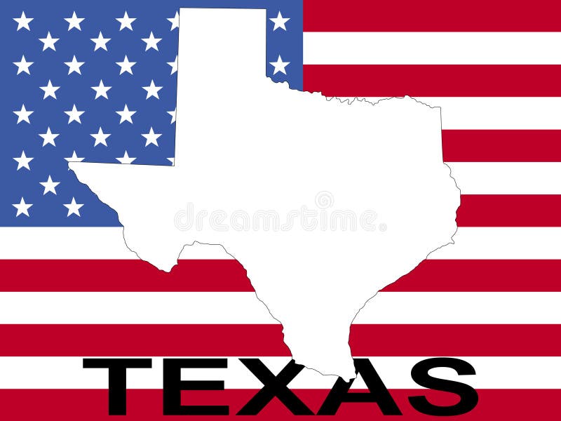 Texas na bandeira ilustração stock. Ilustração de fundo - 2970424