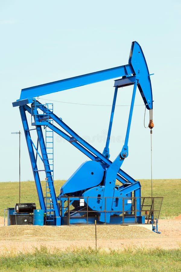 Texas Oil Pump Jack Fracking Crude Extraction Machine Stock Photo - Image of cables, oilfield ...
