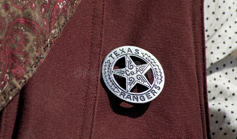 Texas Ranger Badge. stock image. Image of american, west - 42897913