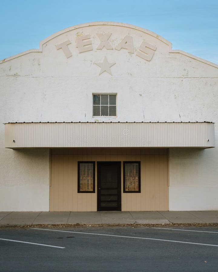 Texas Sign on a Building, Marfa, Texas Editorial Stock Photo - Image of ...