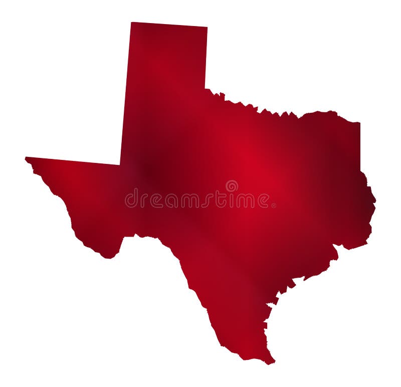 Texas Silhouette Map stock vector. Illustration of graphic - 151760990