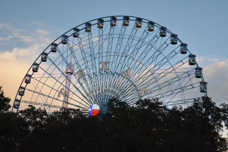 Texas Star at the State Fair in Dallas Texas Editorial Stock Photo ...