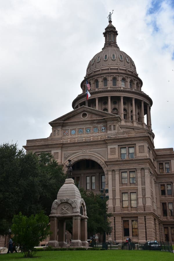Texas State Capitol in Austin Stock Photo - Image of flag, capitol ...