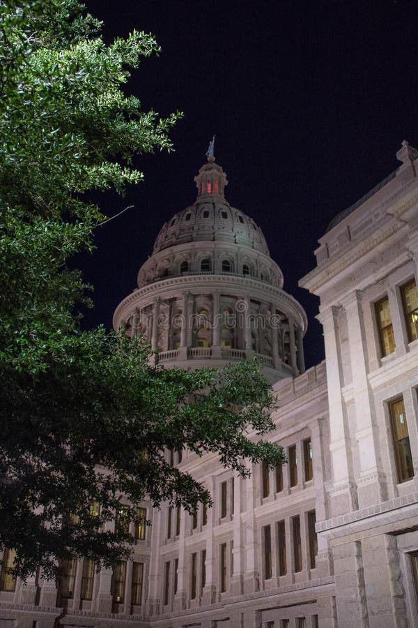 Texas State Capitol Building`s Dome Stock Image - Image of clouds ...