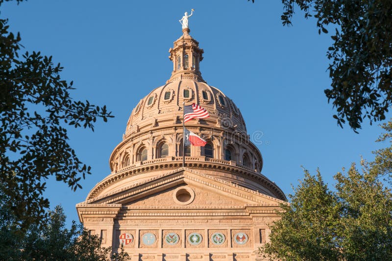 Texas Capitol Dome At Sunset Stock Photo - Image of government, proud ...