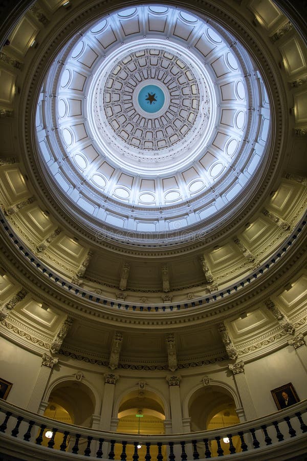 Texas State Capitol Dome (inside) Stock Photo - Image of travel ...