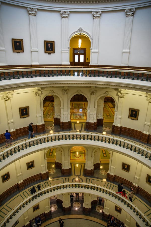 Texas State Capitol Dome (inside) Stock Photo - Image of travel ...
