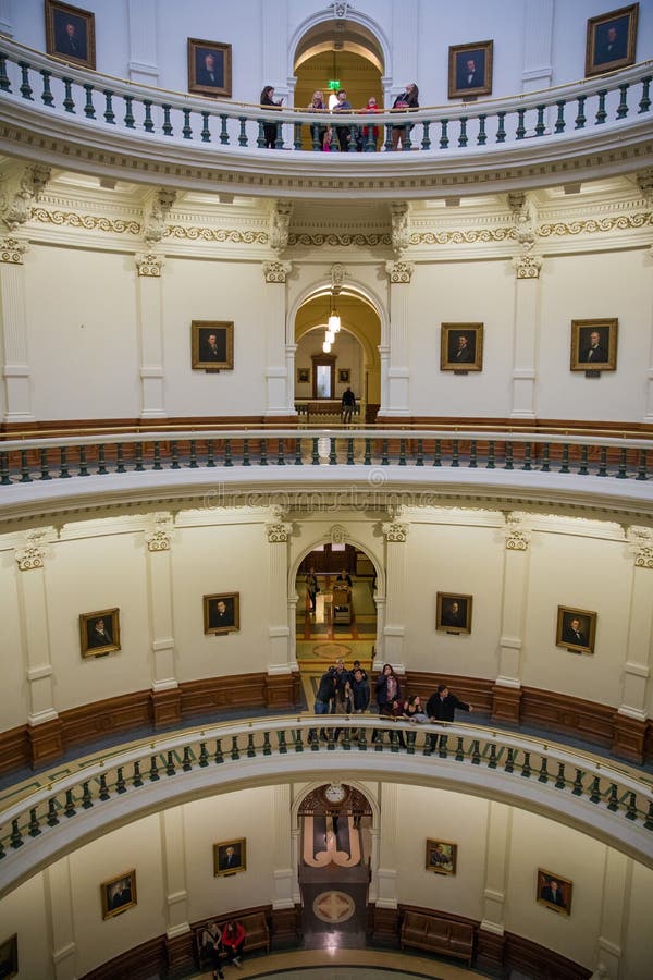 Texas State Capitol Dome (inside) Stock Photo - Image of travel ...