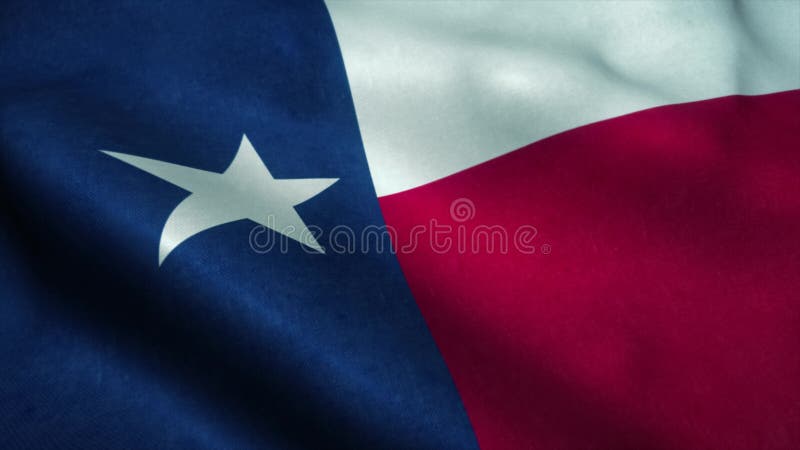 Texas State Flag Waving in the Wind. National Flag of Texas. Sign of ...