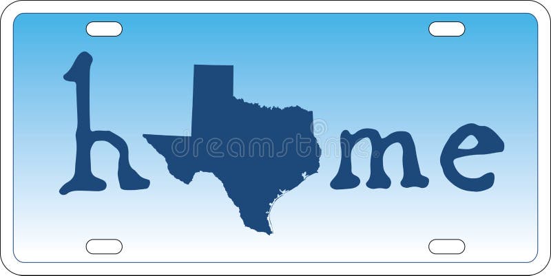Texas State License Plate Vector Stock Vector - Illustration of design ...