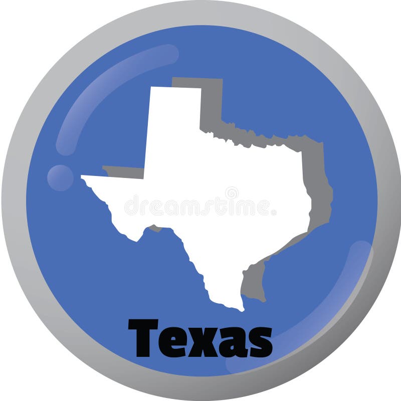 Texas State Map. Vector Illustration Decorative Design Stock Vector ...