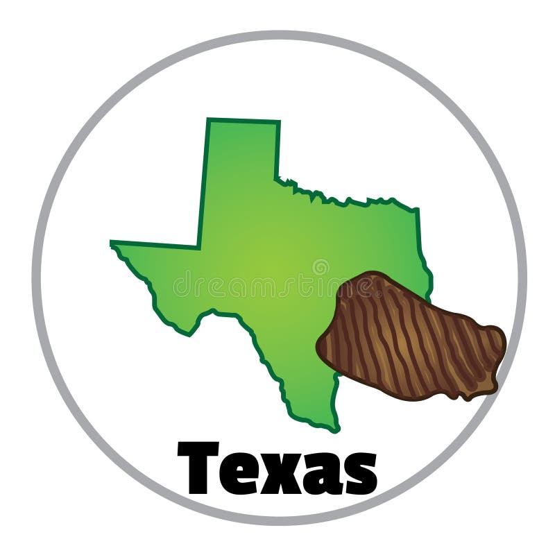 Texas State Map. Vector Illustration Decorative Design Stock Vector ...