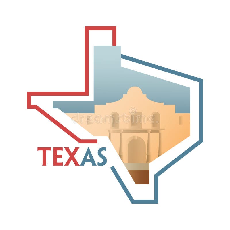 Texas State Map. Vector Illustration Decorative Design Stock Vector ...