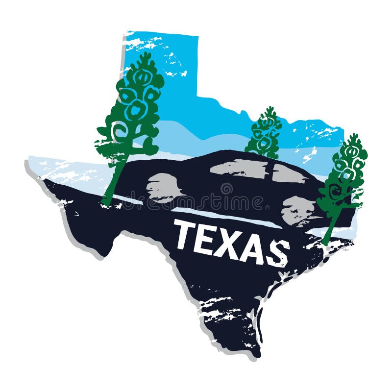 Texas State. Vector Illustration Decorative Design Stock Vector ...