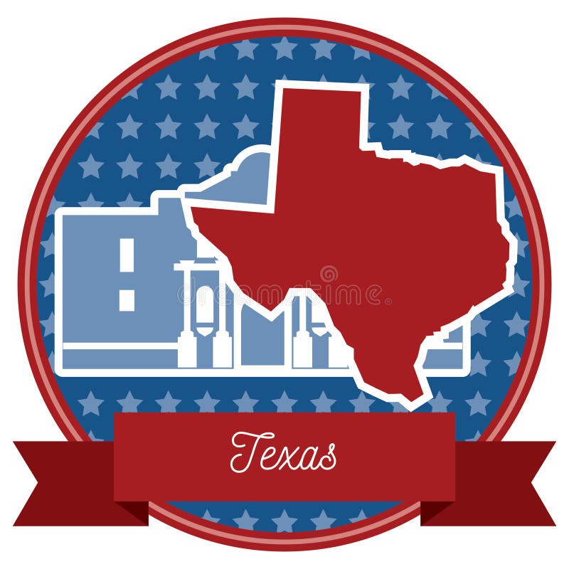 Texas State. Vector Illustration Decorative Design Stock Vector ...