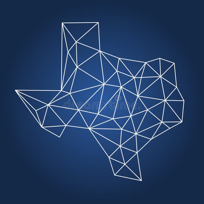 Texas state vector map stock vector. Illustration of blank - 255369882