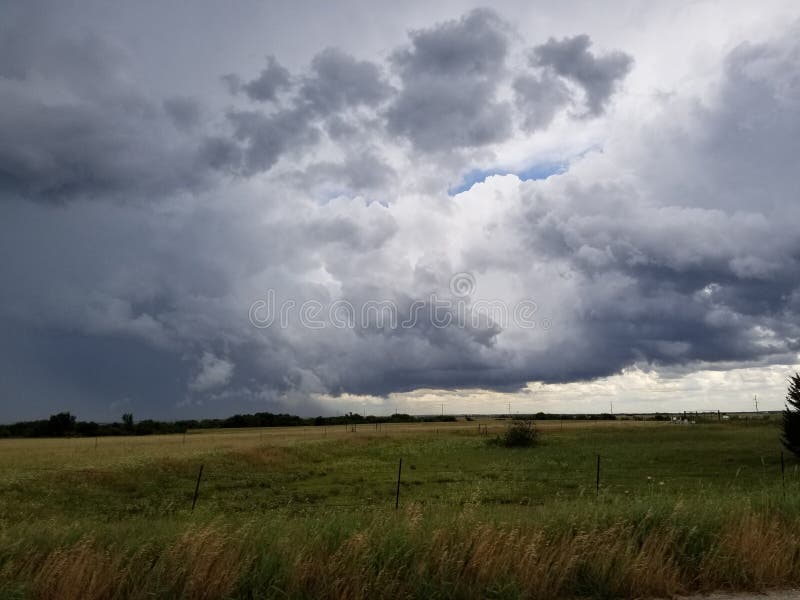 Texas Storm Clouds Rolling in Stock Photo - Image of storm, clouds ...